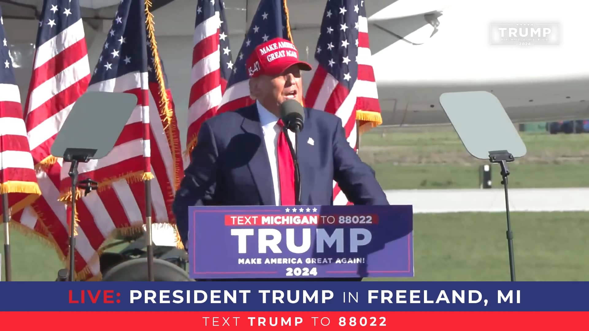 Speech: Donald Trump Holds a Political Rally in Freeland, Michigan ...