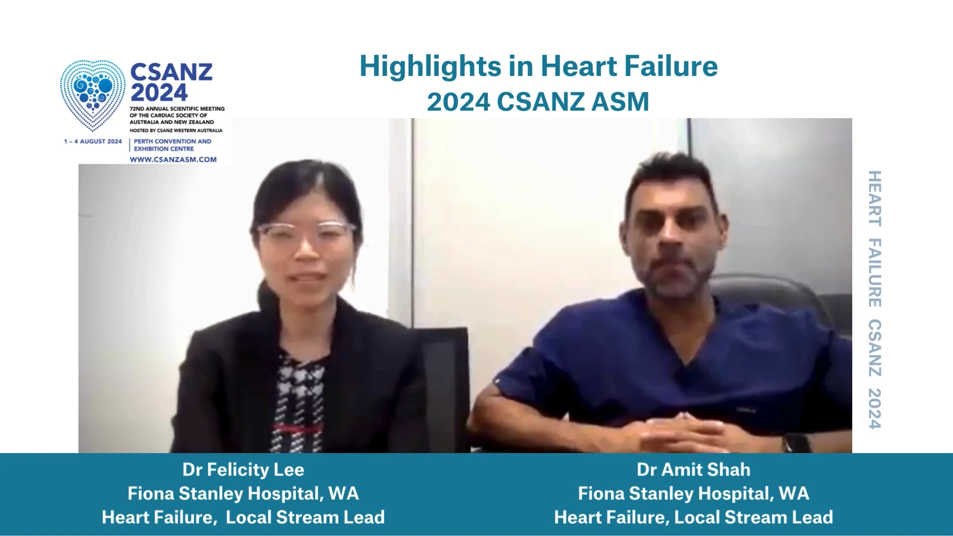 Heart Failure Highlights for 2024 CSANZ ASM on Vimeo