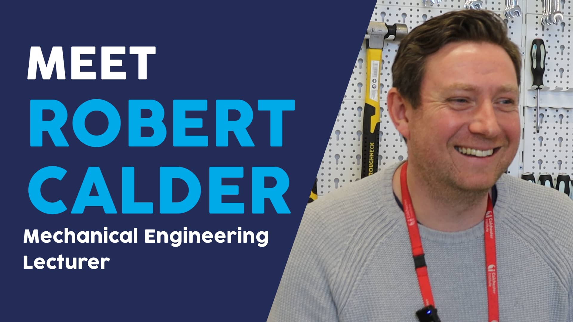 Meet Rob Calder - Lecturer in Mechanical Engineering on Vimeo