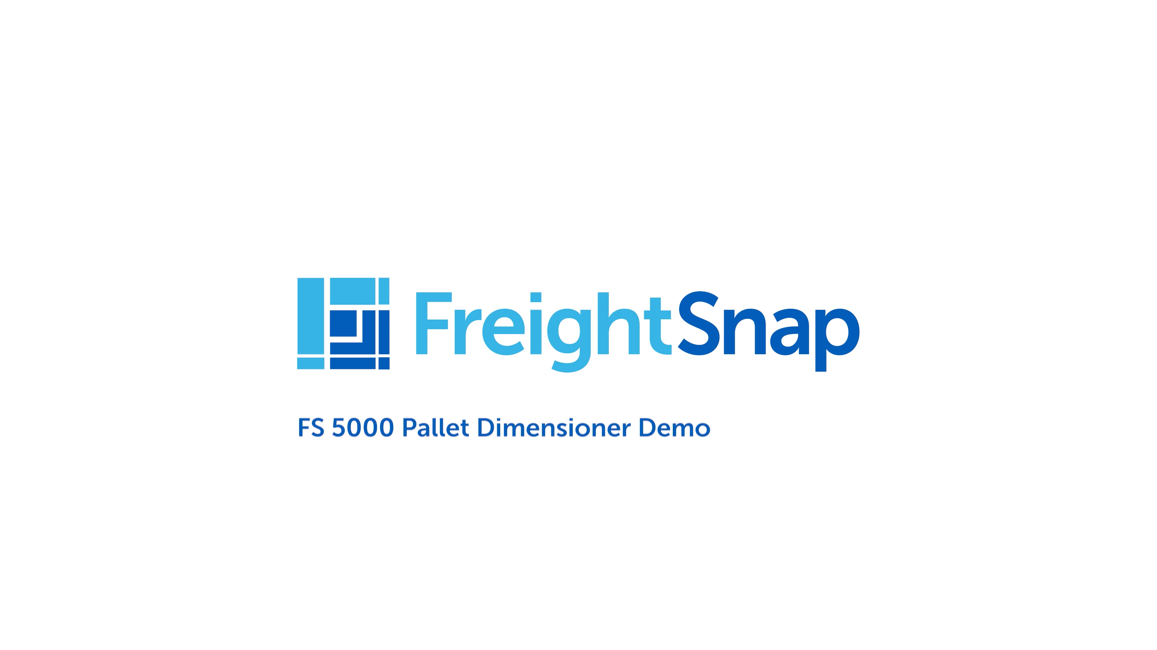 FS 5000 Pallet Dimensioner Demo on Vimeo