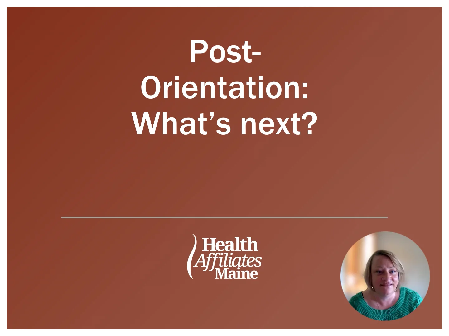 Post-Orientation Script 04.30.2024 test