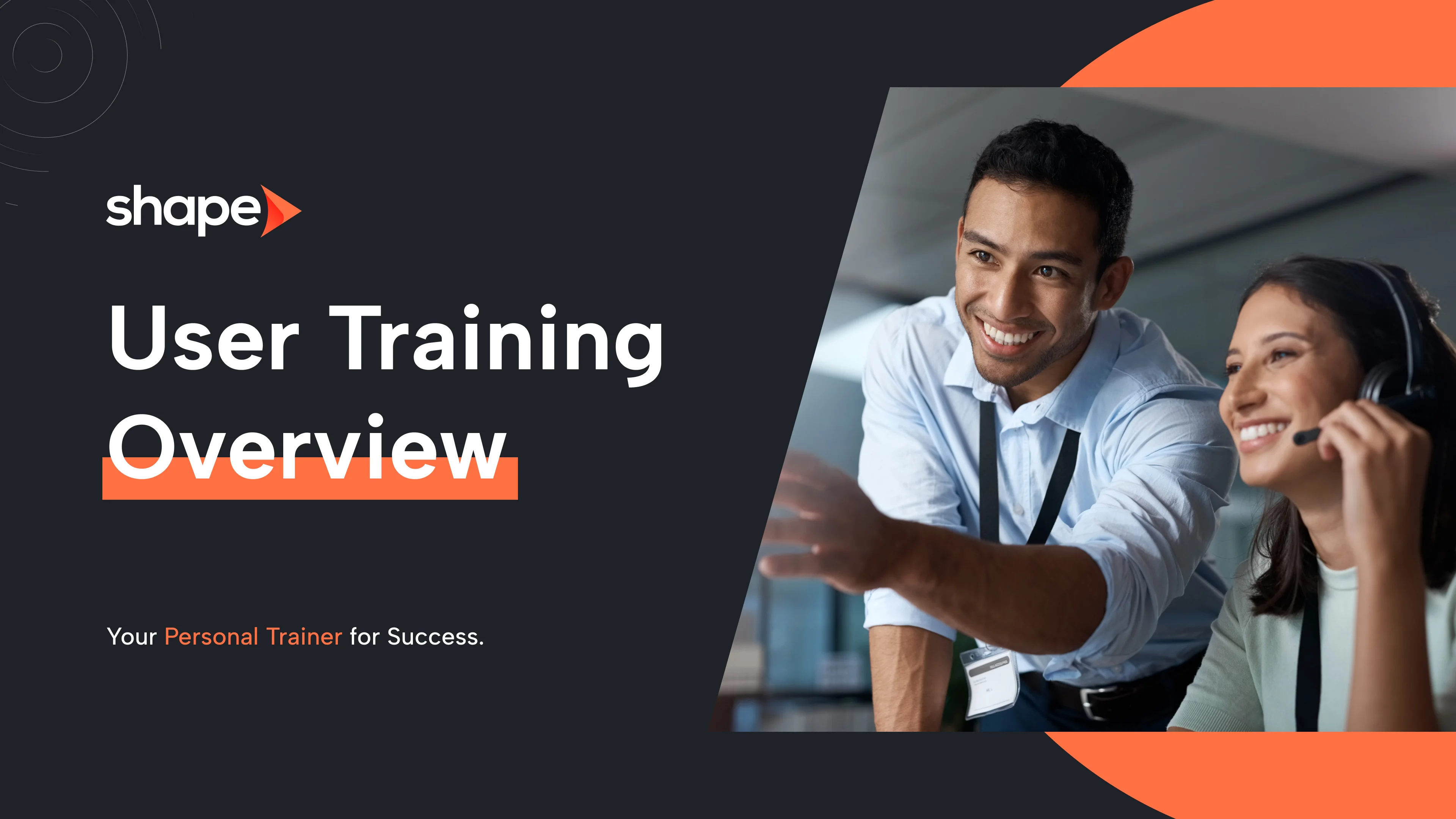 Shape Software User Training