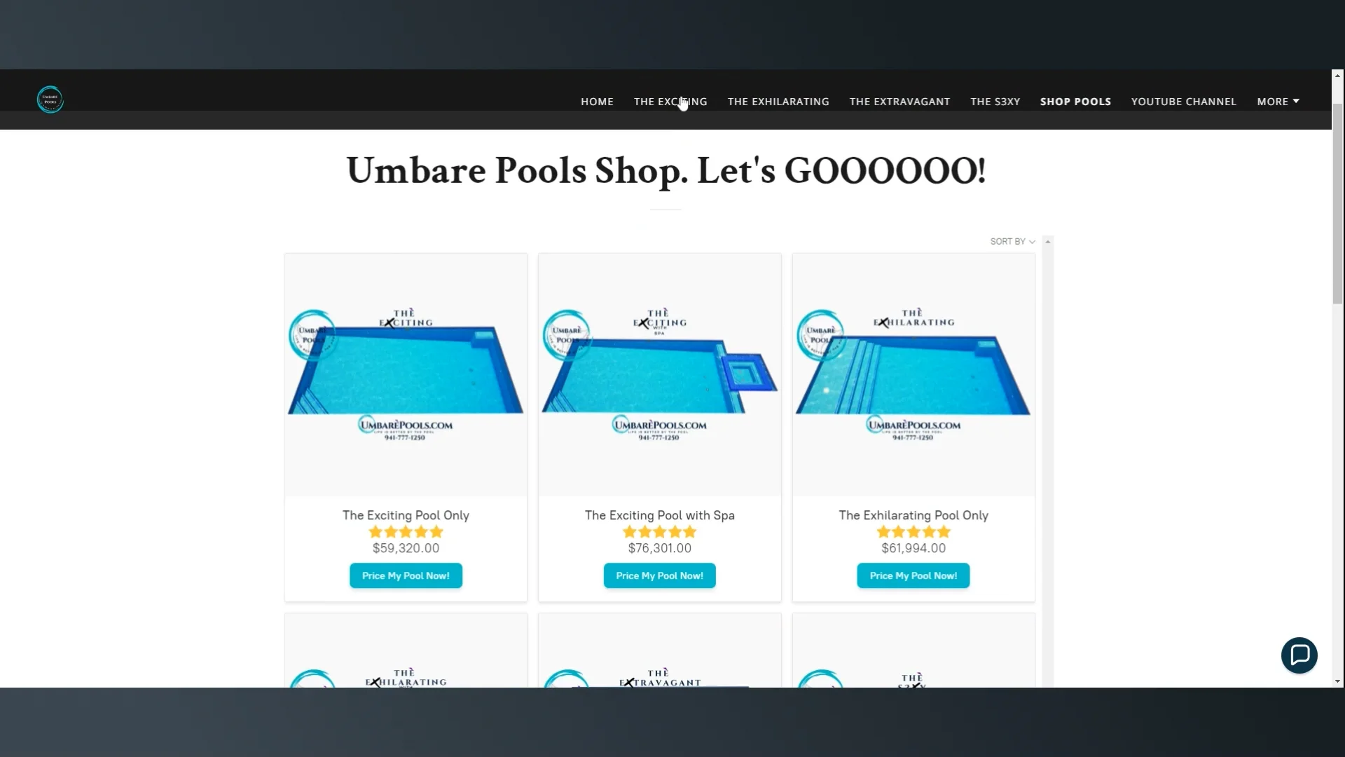 How to Navigate UmbarePools.com website and submit a FREE pool build order