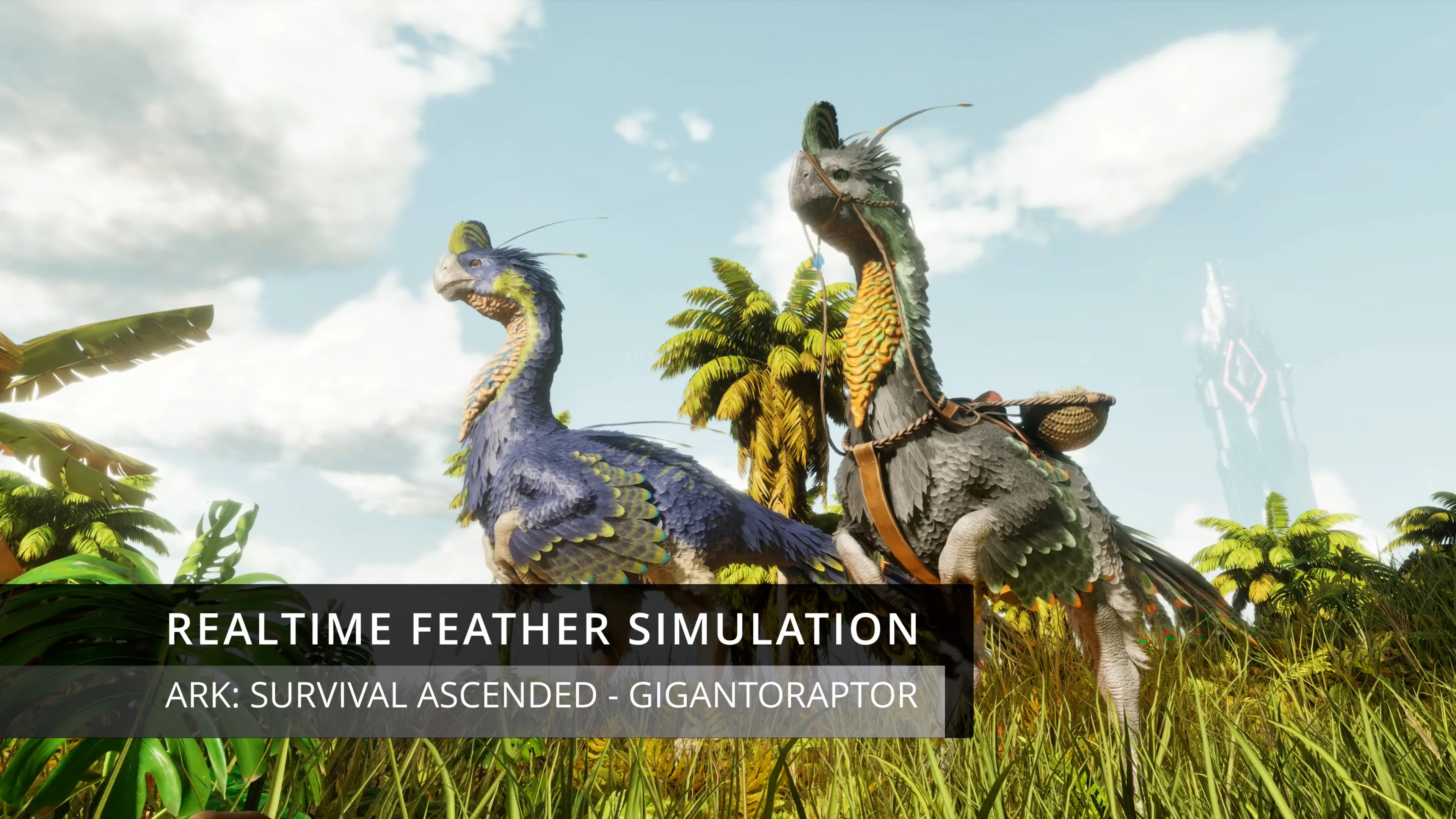 Realtime Feather Simulation in ARK: Survival Ascended on Vimeo