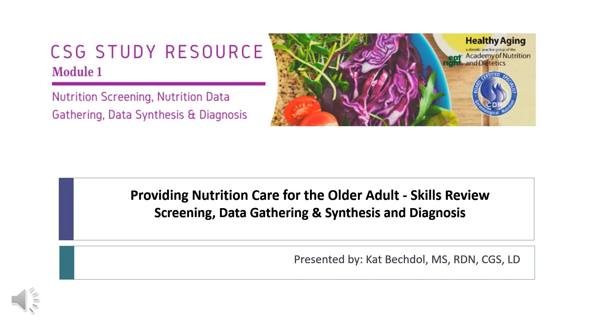 CSG Webinar- Module 1 2024 on Vimeo