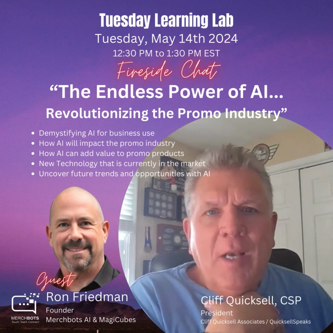 Tuesday Learning Lab The Power Of AI with Cliff Quicksell, CSP and Ron ...