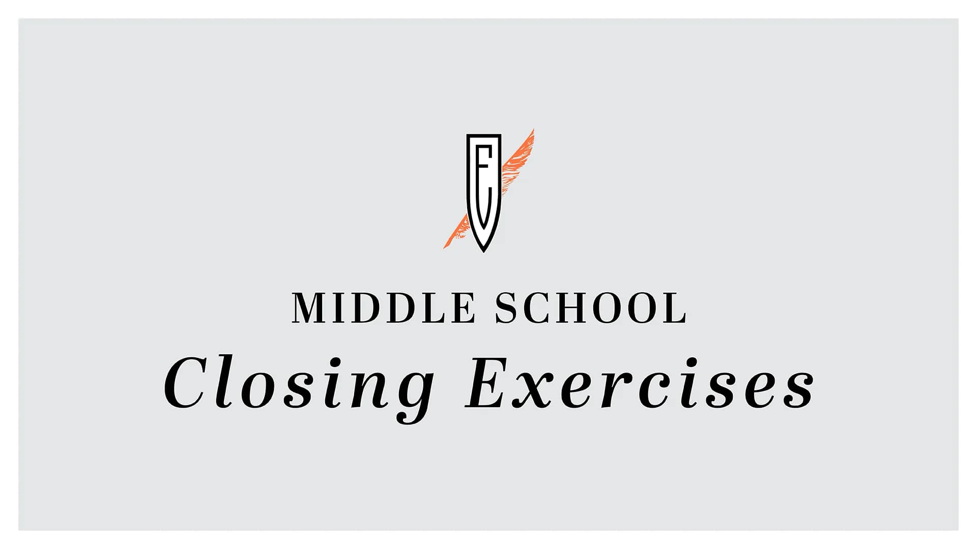 Middle School Closing Exercises on Vimeo