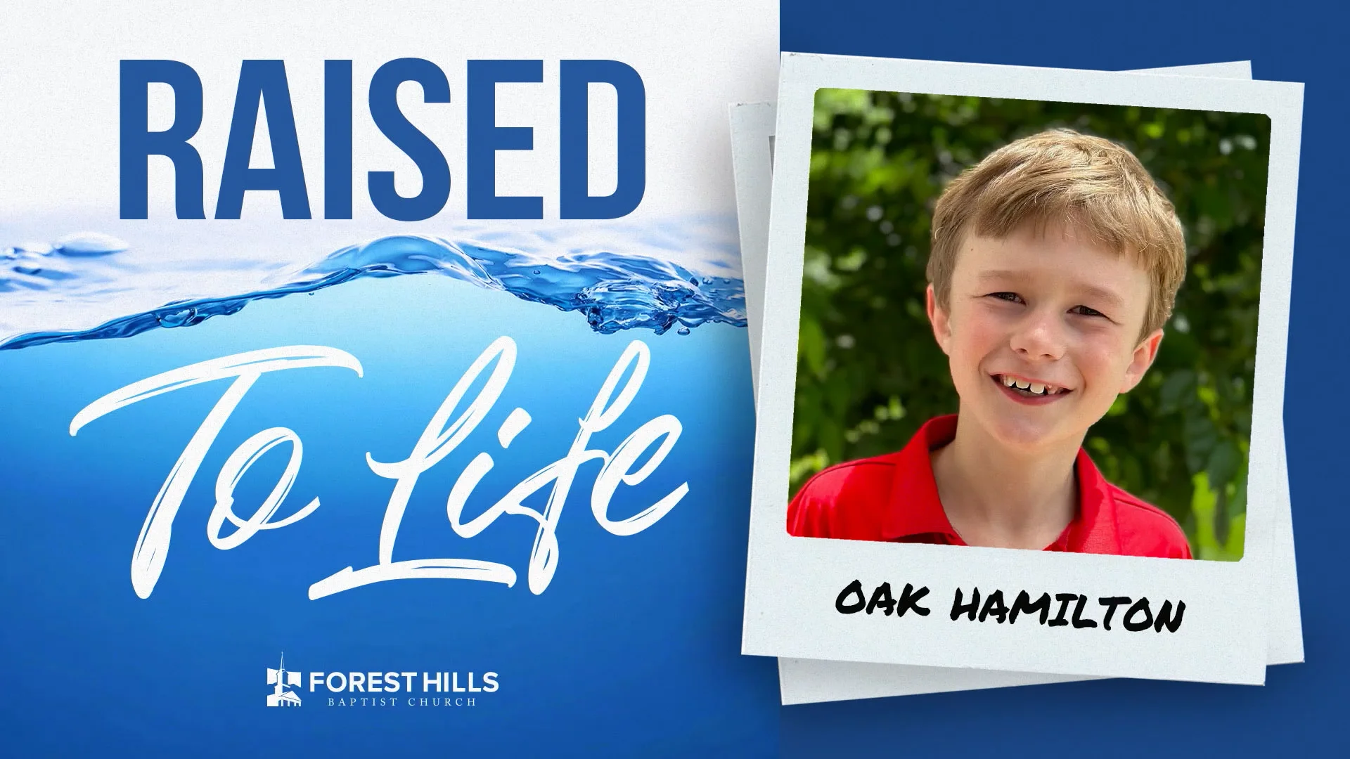 Oak Hamilton Baptism – May 5, 2024
