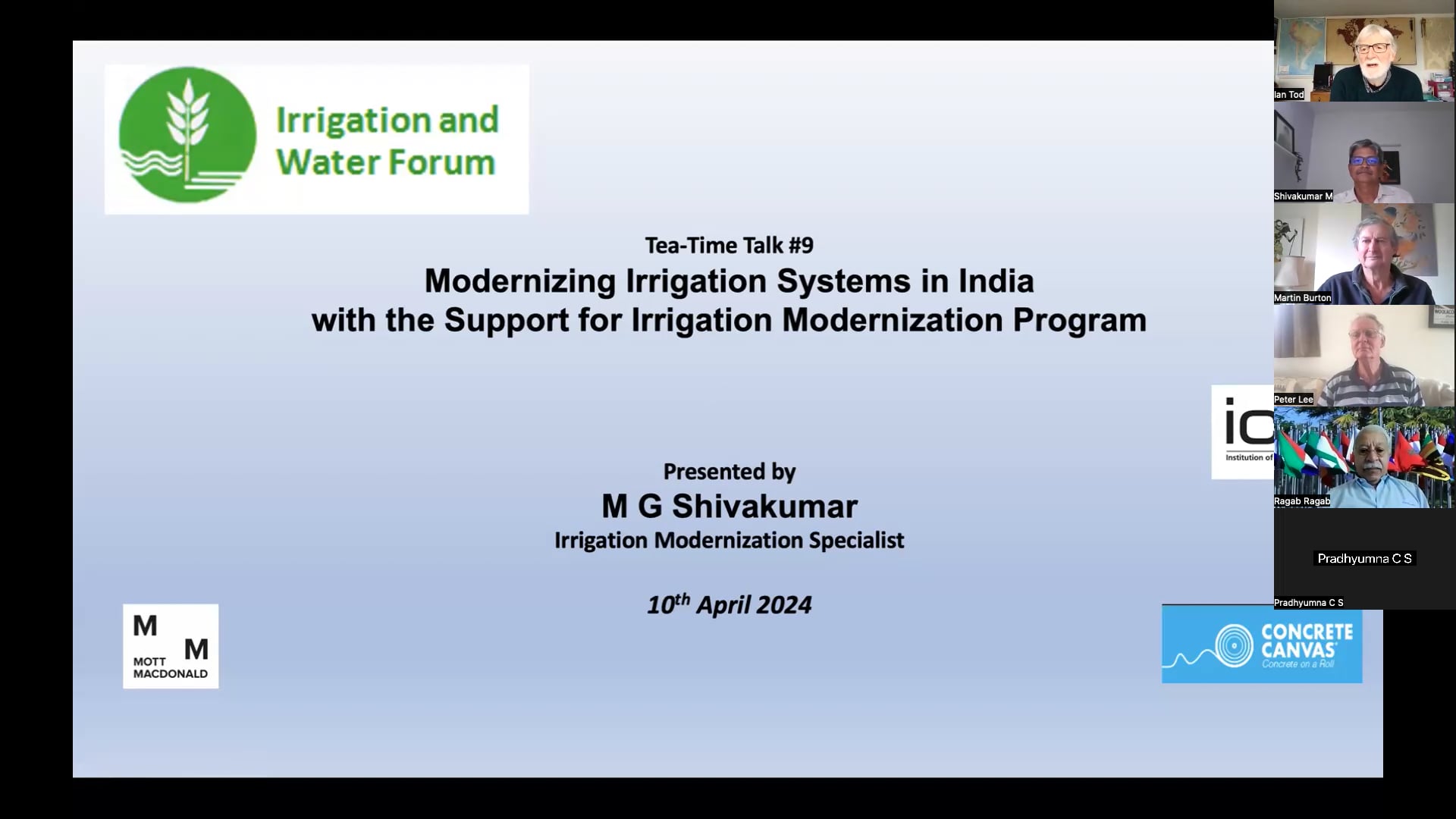 TTT#9- Irrigation Modernisation in India_10Apr24 | Videos & Movies on Vimeo