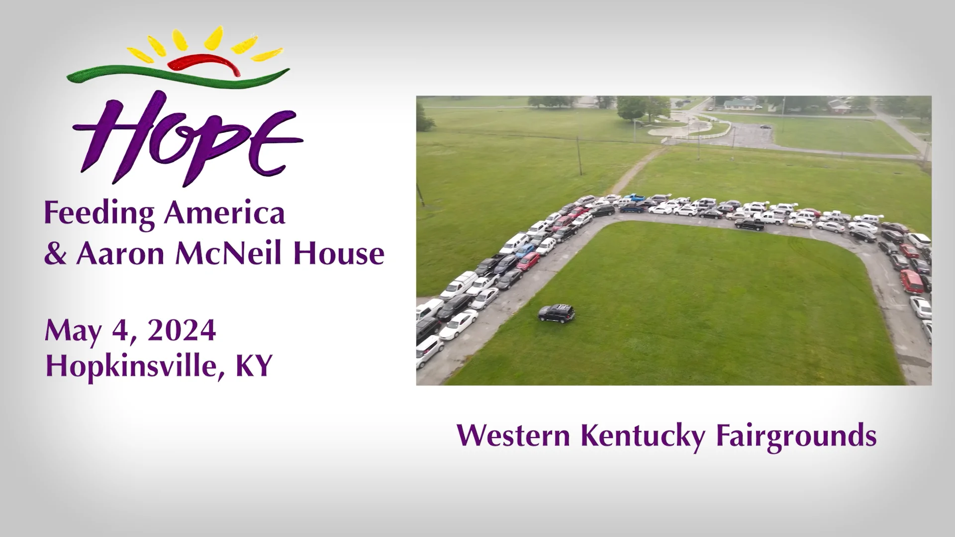 Aaron McNeil and Feeding America bring food relief to Hopkinsville on Vimeo