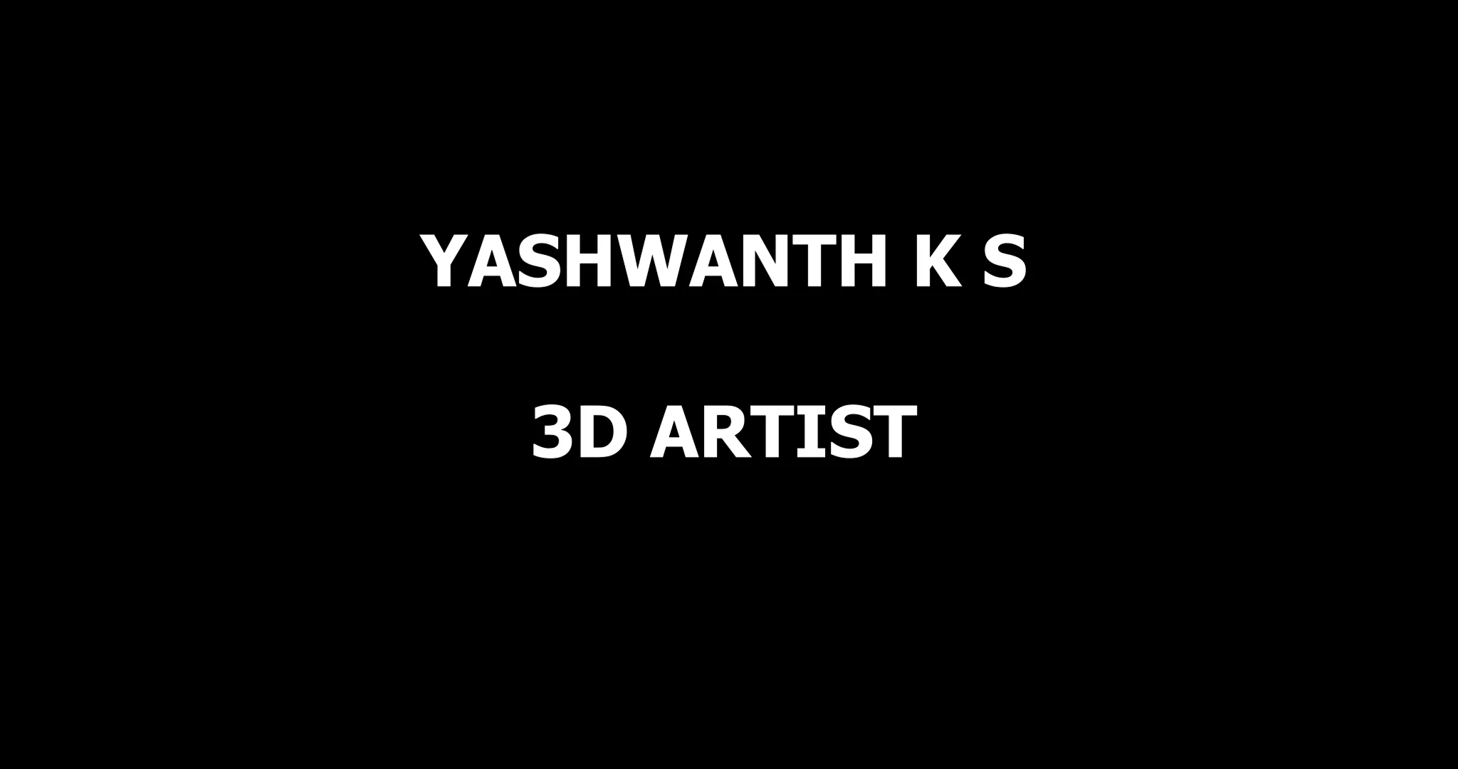 Yashwanth.K.S Show Reel