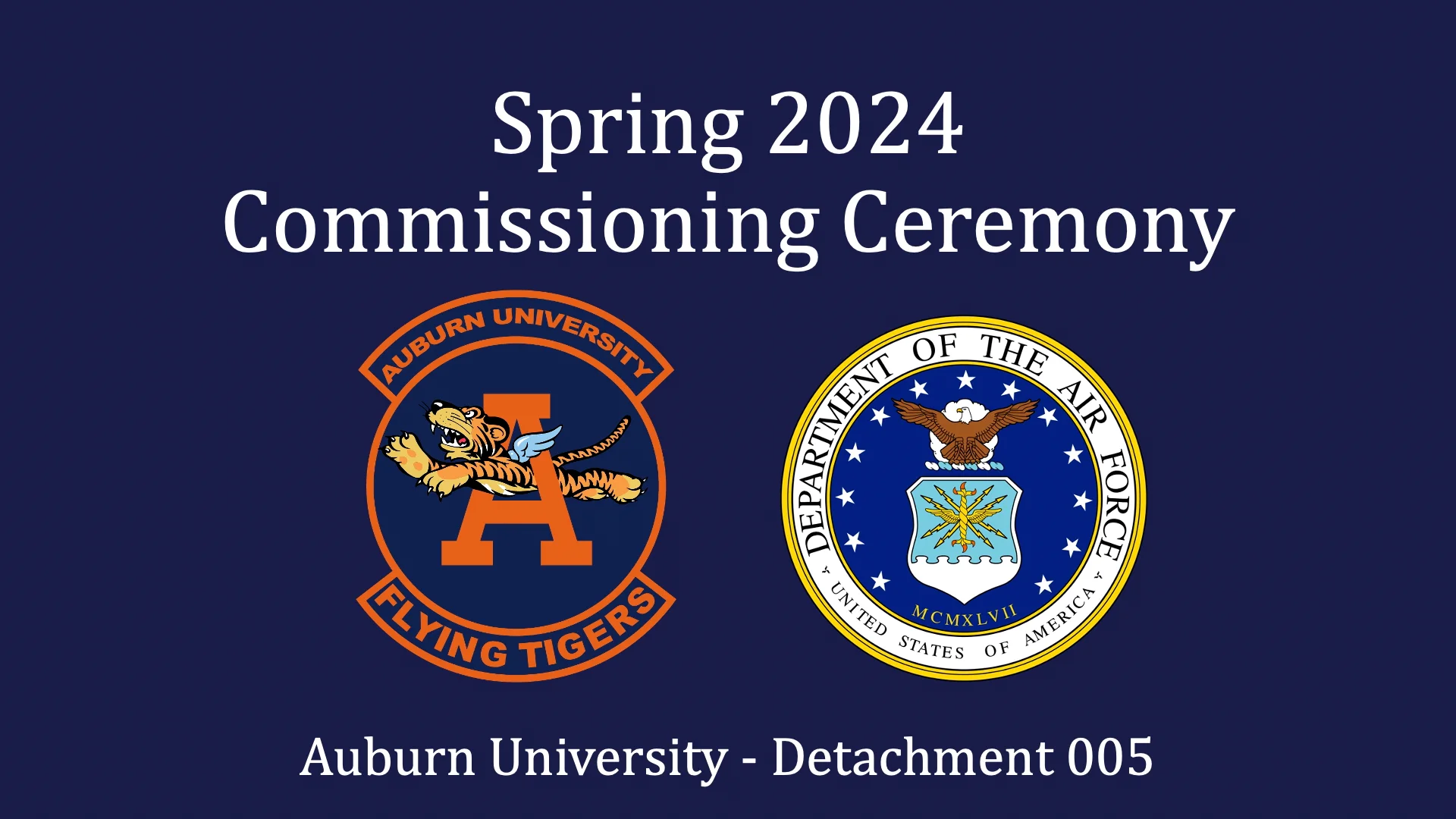 2024 AFROTC Commissioning Ceremony on Vimeo