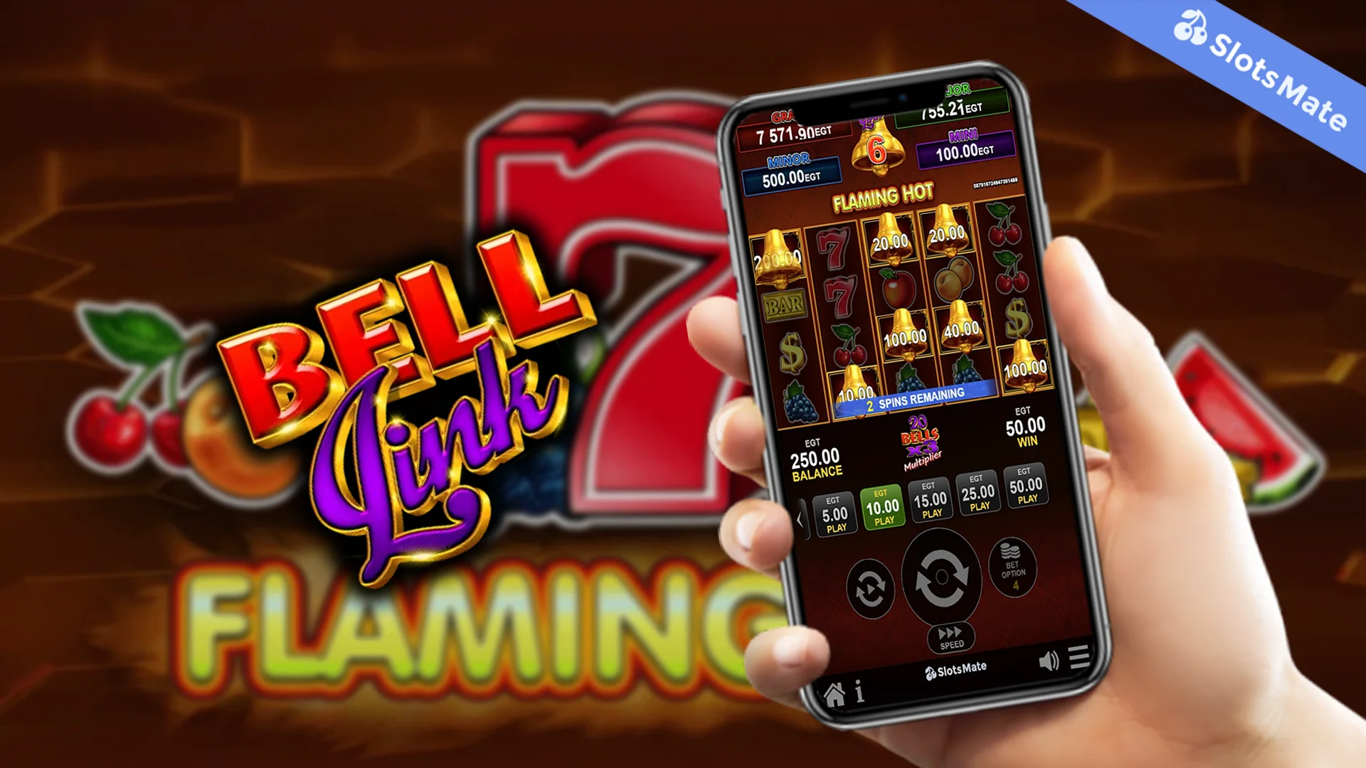 Flaming Hot Bell Link Slot by EGT Digital Gameplay (Mobile View) on Vimeo