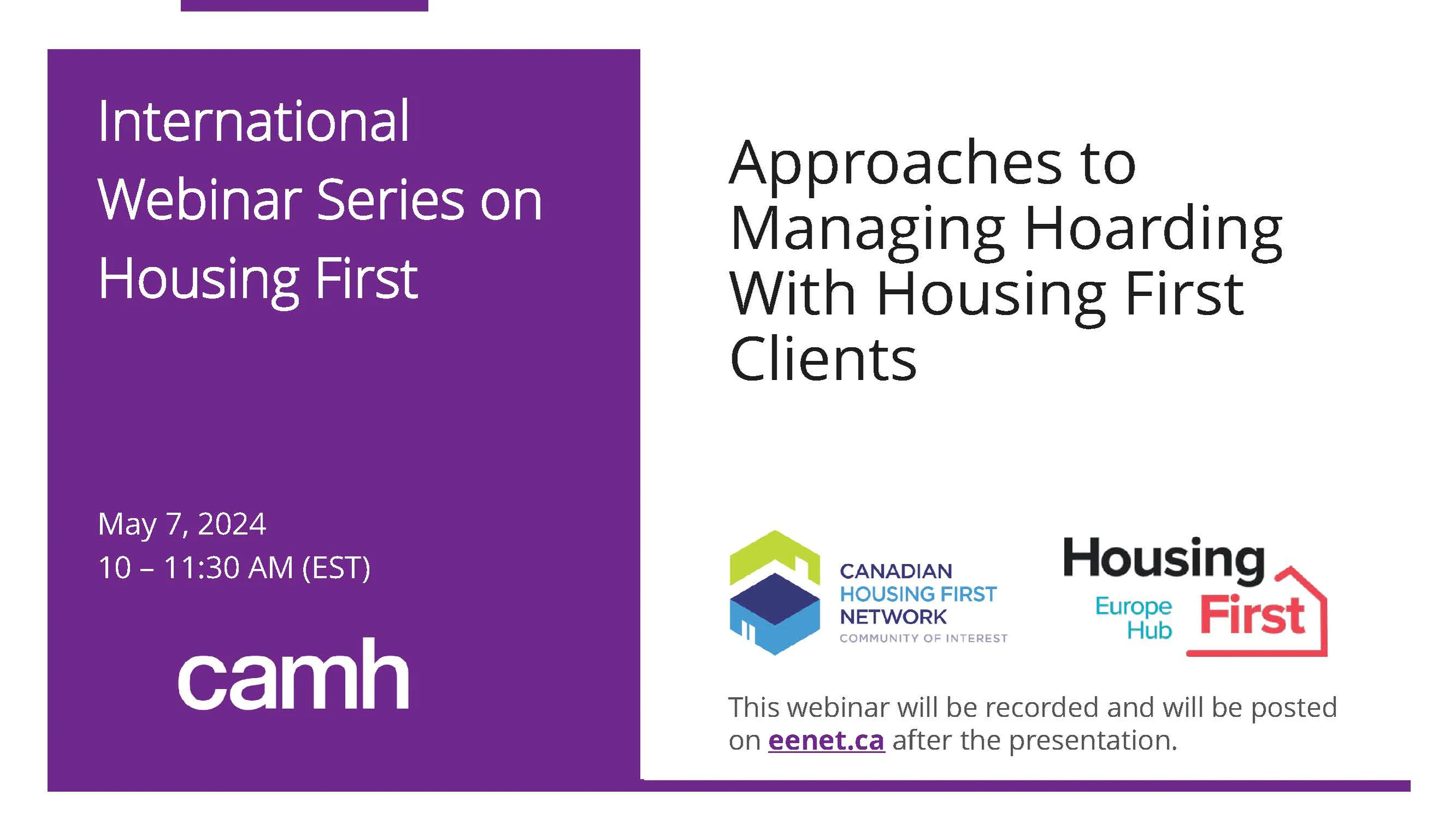 Approaches to Managing Hoarding With Housing First Clients_May 7, 2024 ...