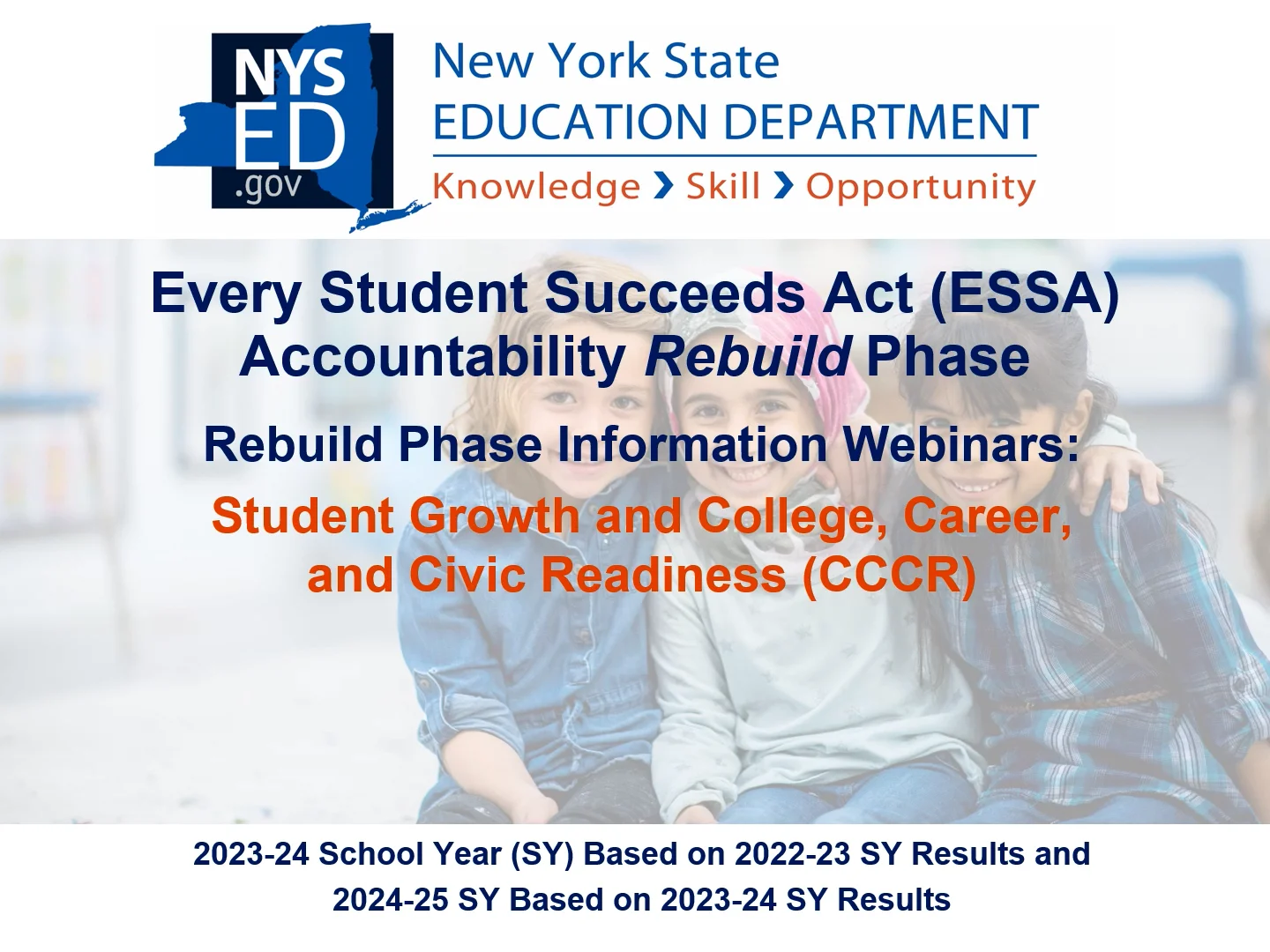 Rebuild Information Webinar: Student Growth and College, Career, and ...