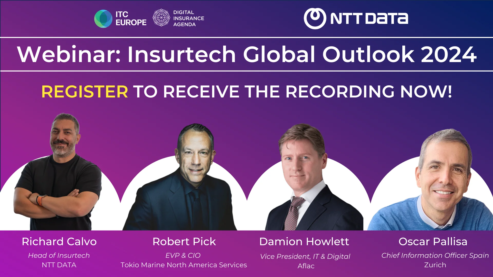 ITC DIA Europe & NTT DATA Webinar: Insurtech Global Outlook 2024