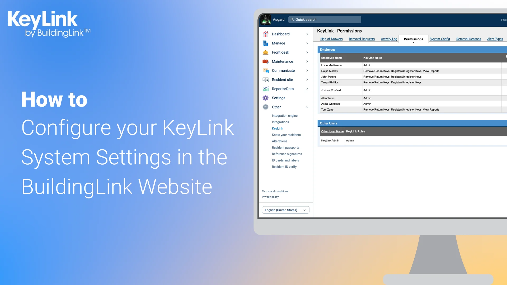 Configuring KeyLink System Settings in BuildingLink on Vimeo