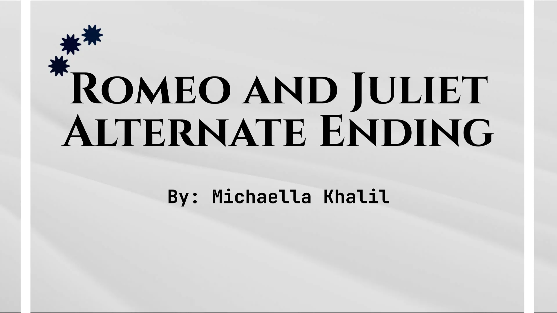 Romeo and Juliet Alternate Ending on Vimeo