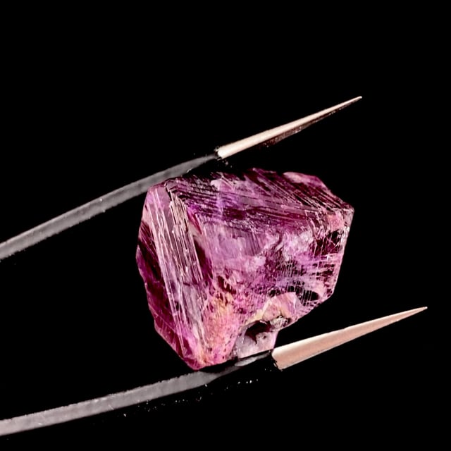 Corundum var: Ruby (RARE locality specimen) (near ''floater'' crystal ...