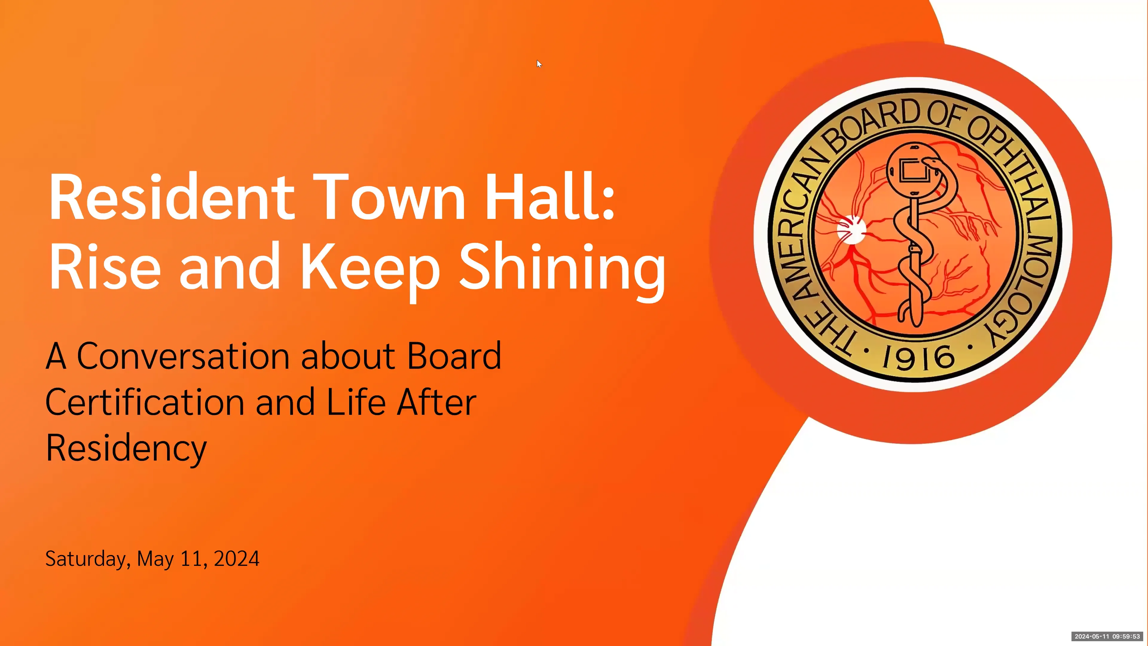 Resident Town Hall: A Conversation About Board Certification