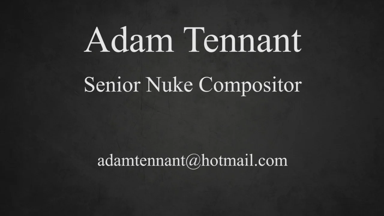 Adam Tennant Compositing Showreel on Vimeo