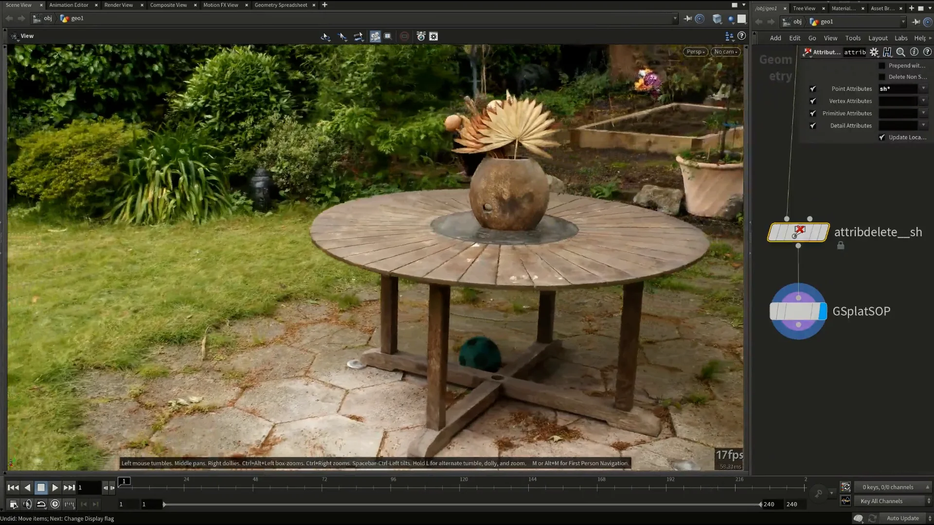 Houdini G-Splat Viewport Renderer Sneak Peek 2