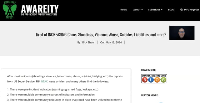 Video: Tired of INCREASING Chaos, Shootings, Violence, Abuse, Suicides ...