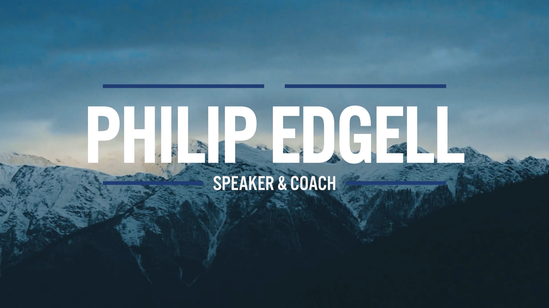 PHILIP EDGELL SPEAKER REEL on Vimeo