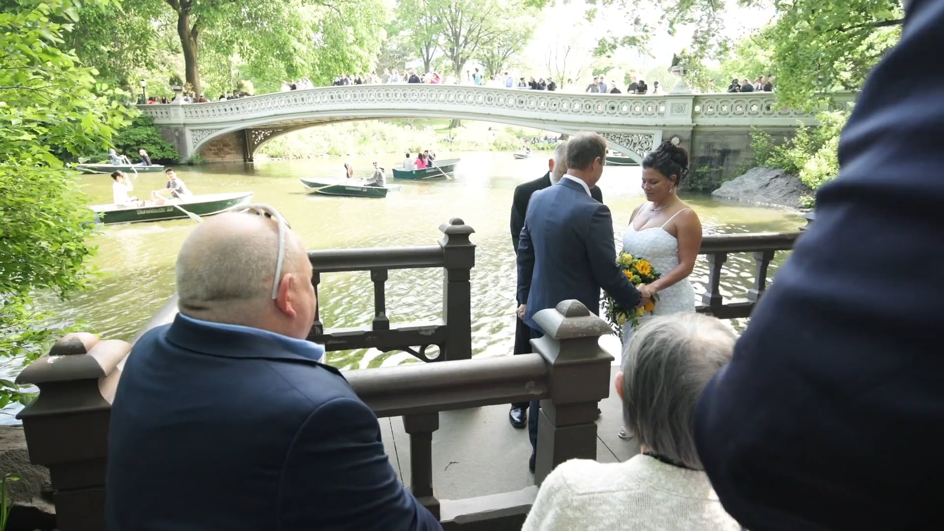 Tracy and Landon Bow Bridge Wedding