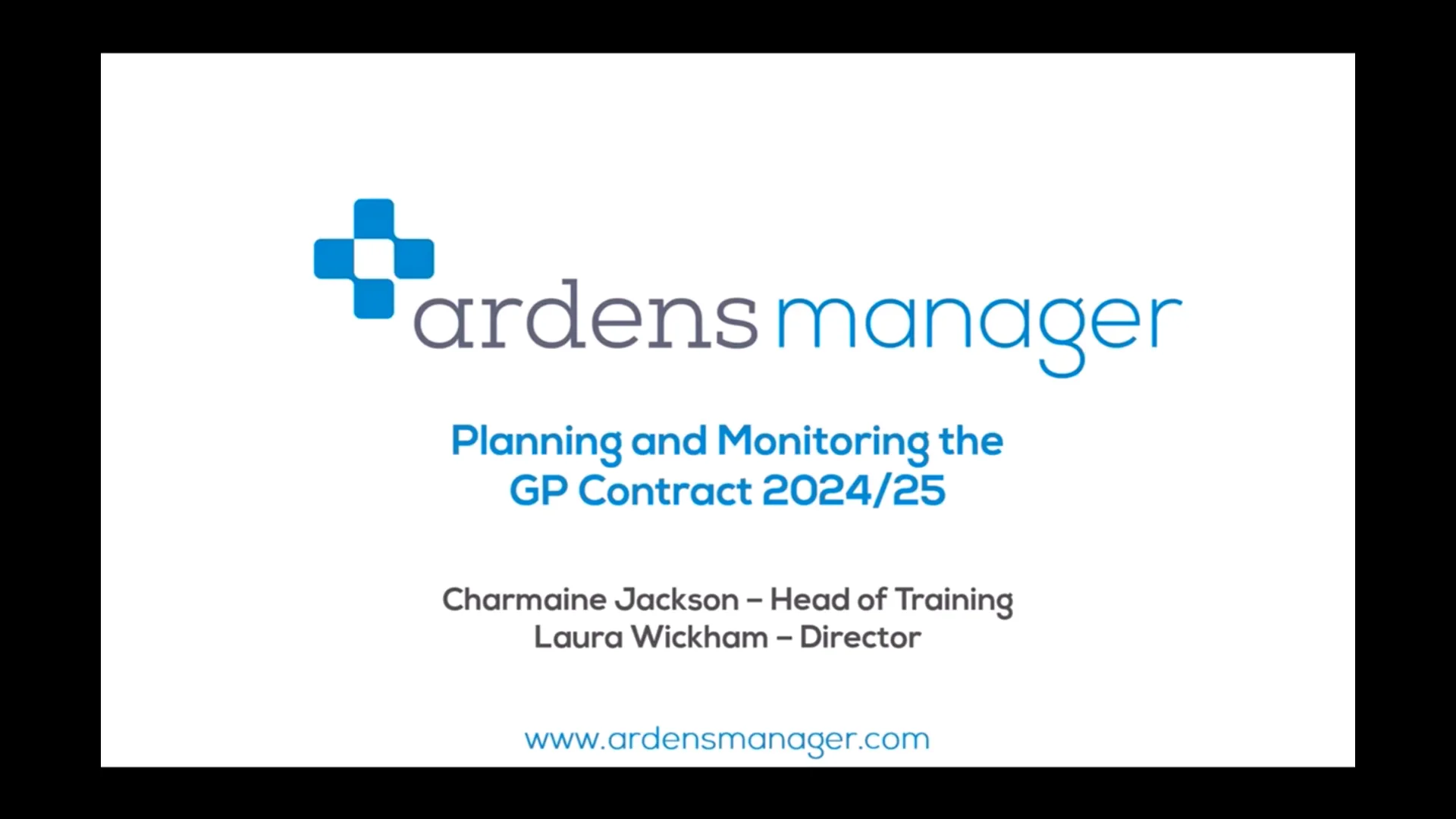 Ardens Manager - Planning and Monitoring the GP Contract 2024/25 on Vimeo