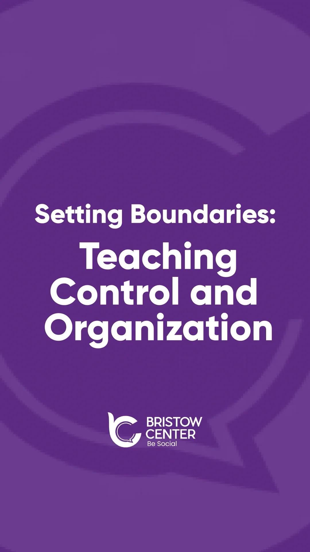 Sibling Rivalry | Setting Boundaries: Teaching Control and Organization on Vimeo