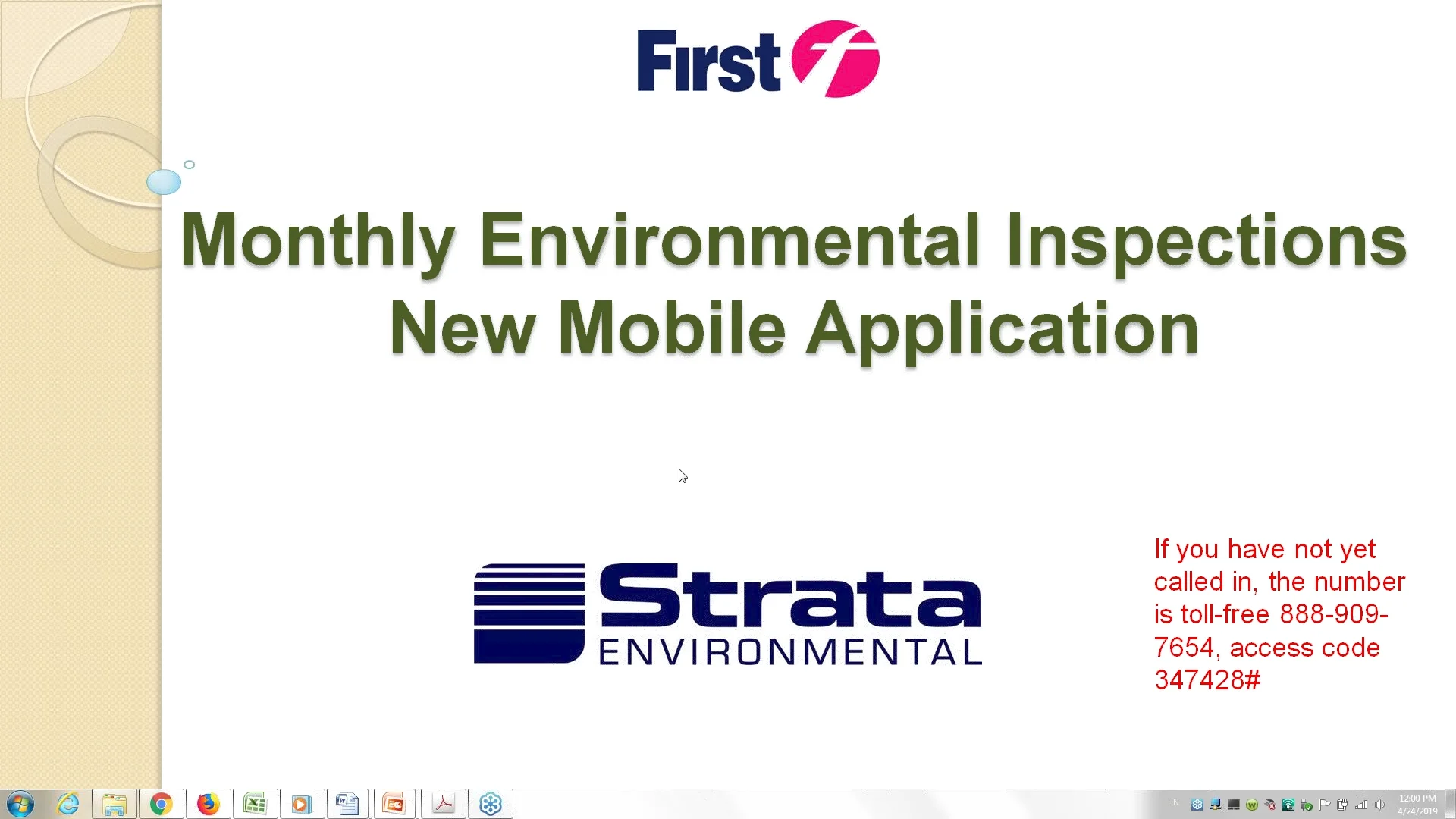 EiOS Training (First Student) - EiOS Monthly Environmental Inspection ...