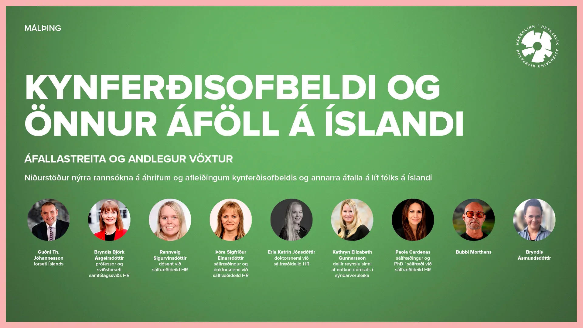 Kynferðisofbeldi og önnur áföll á Íslandi - Áfallastreita og andlegur ...