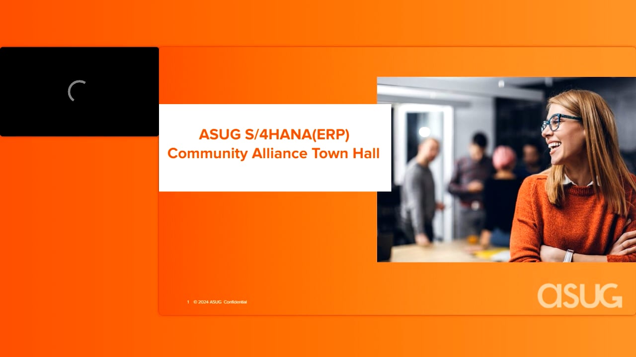ASUG On-Demand Webcasts - ASUG