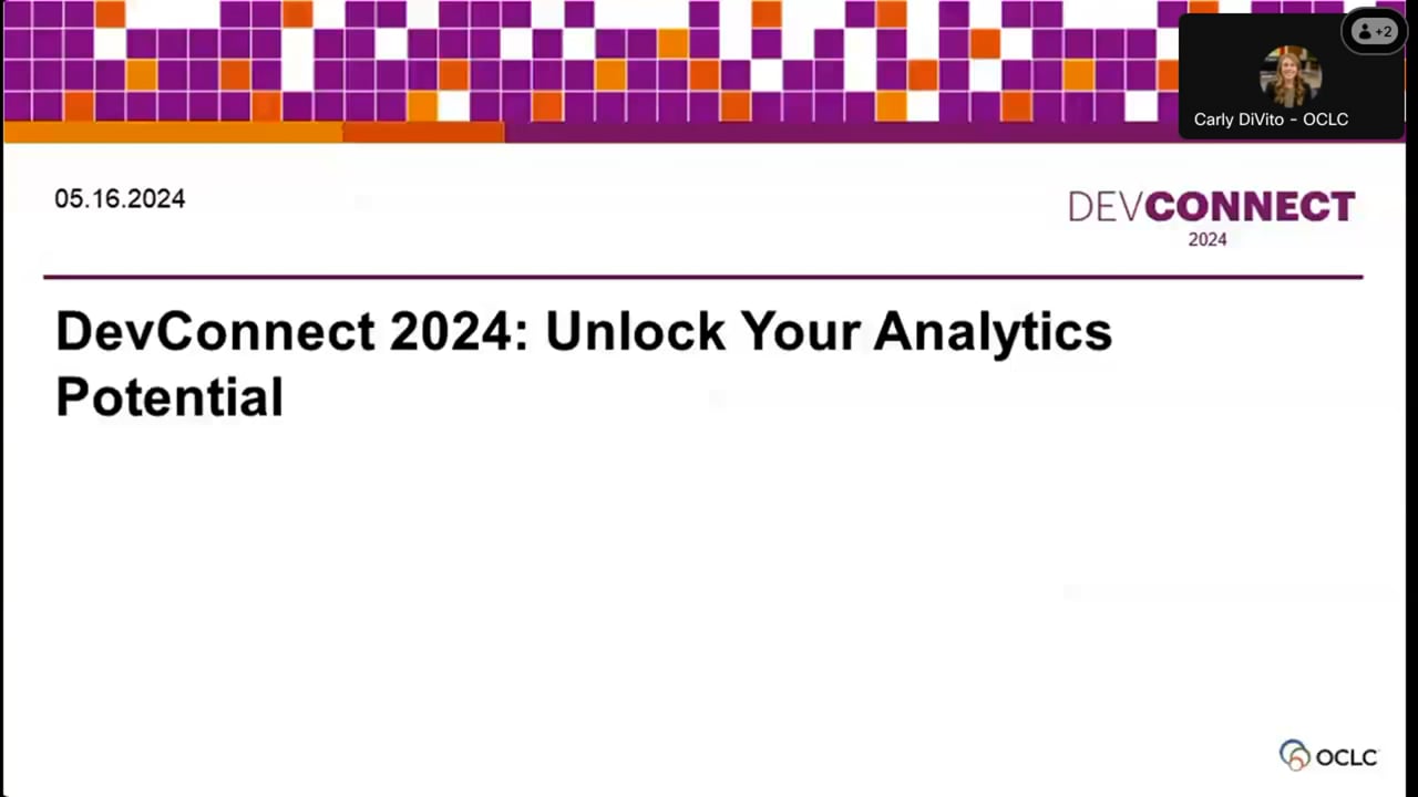 DevConnect 2024: Unlock Your Analytics Potential - OCLC Community ...