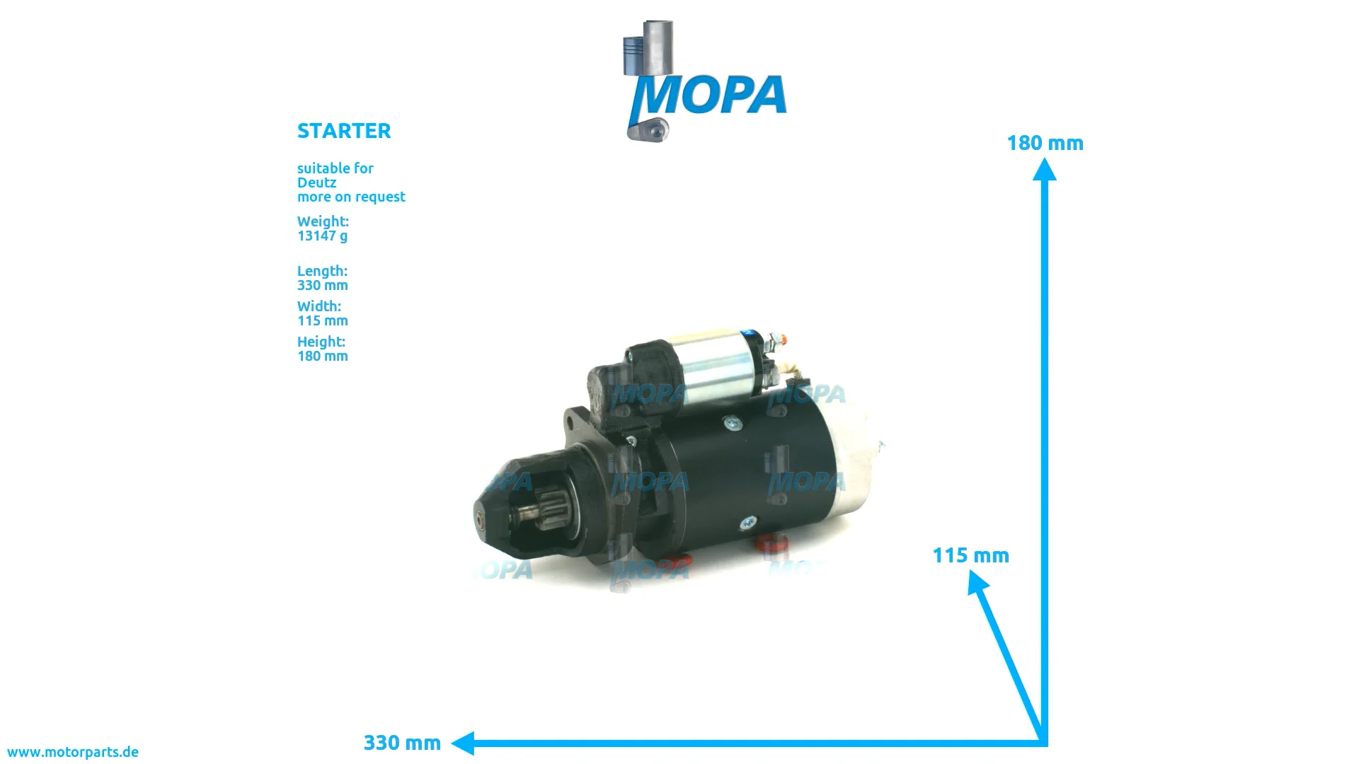 01178026 - MOPA STARTER suitable for Deutz engines on Vimeo