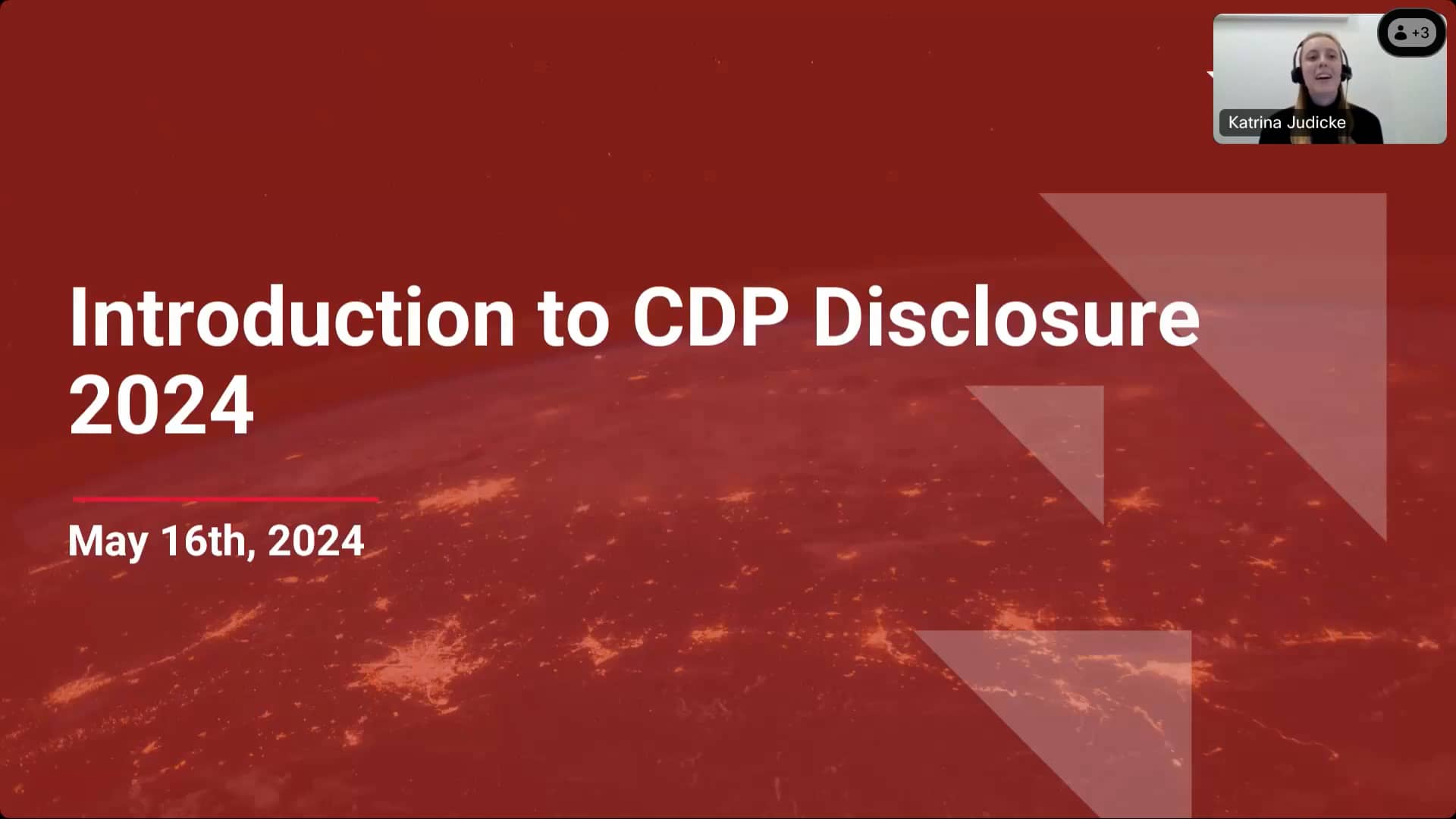 Introduction to CDP Disclosure in 2024 (North America) on Vimeo