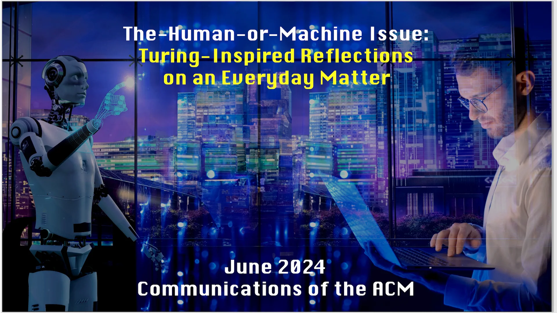 The Human-or-Machine Issue: Turing-Inspired Reflections on an Everyday ...