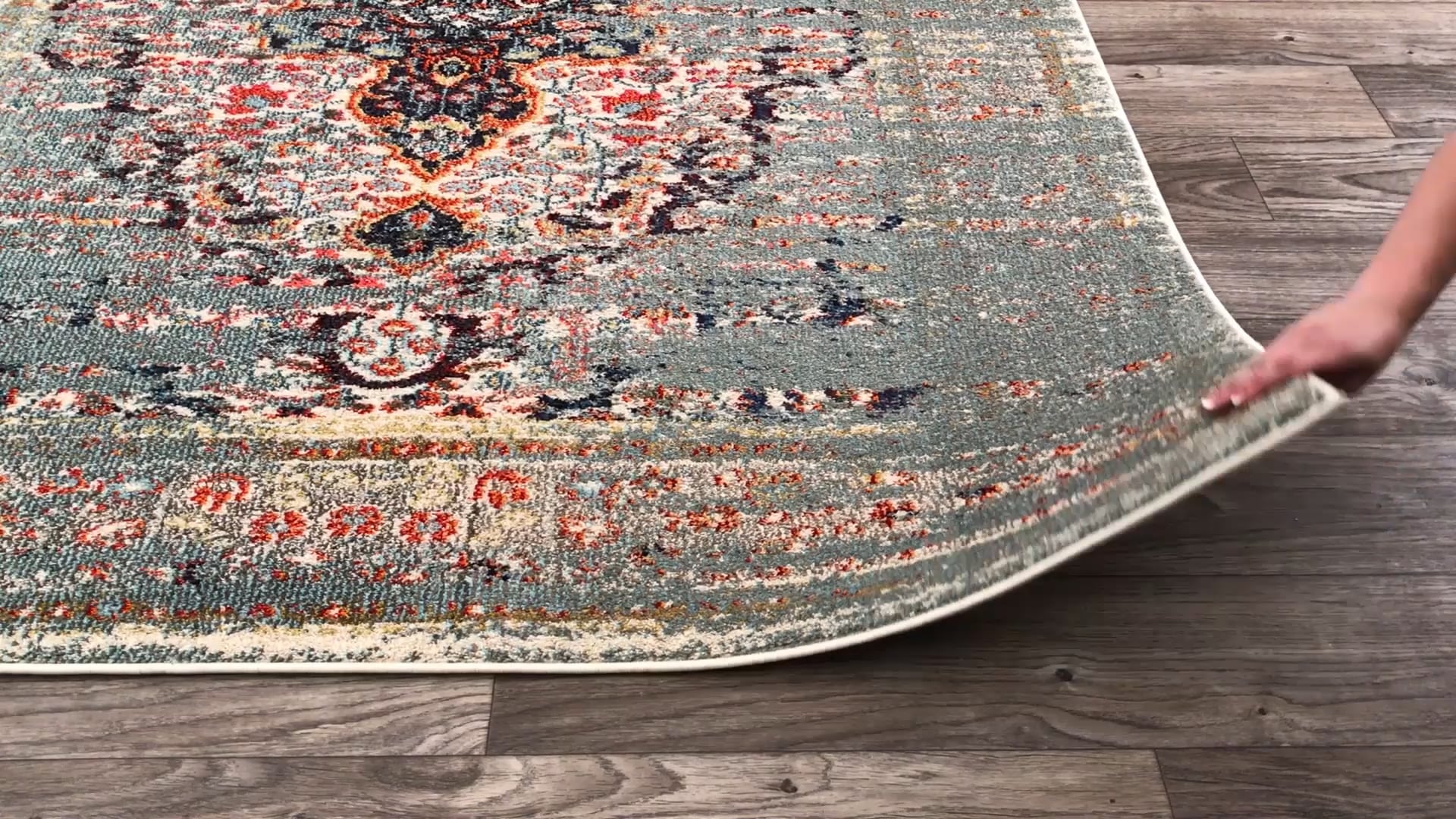 Hazy Damask Medallion Mirage Area Rug, 10'x14' - Contemporary - Area ...