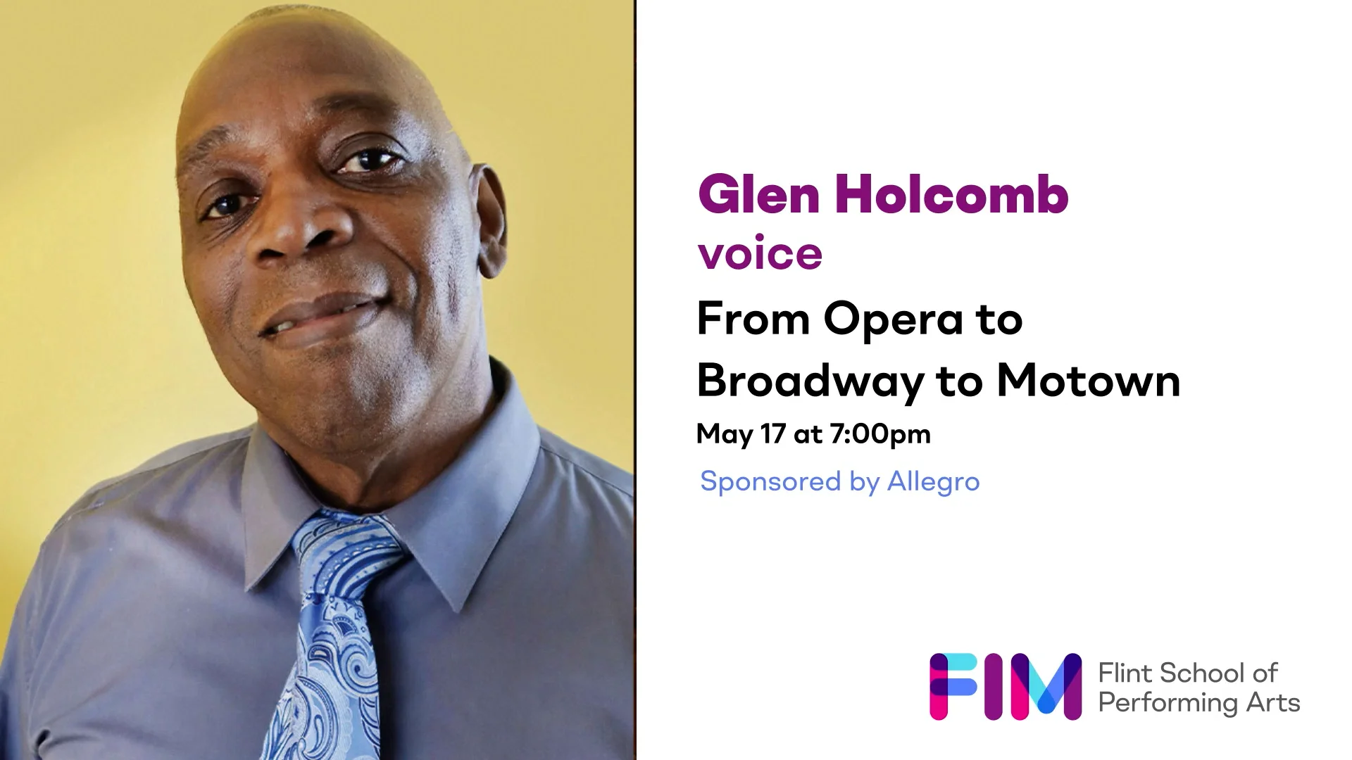 Faculty Concert 6 - Glen Holcomb, voice