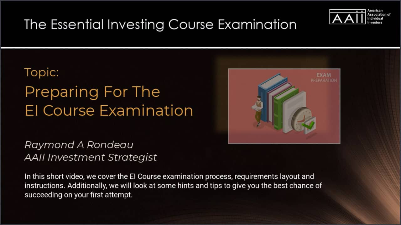 EI Course Exam Instructions on Vimeo