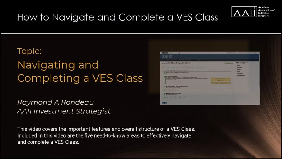 How to Navigate and Complete a VES Class on Vimeo