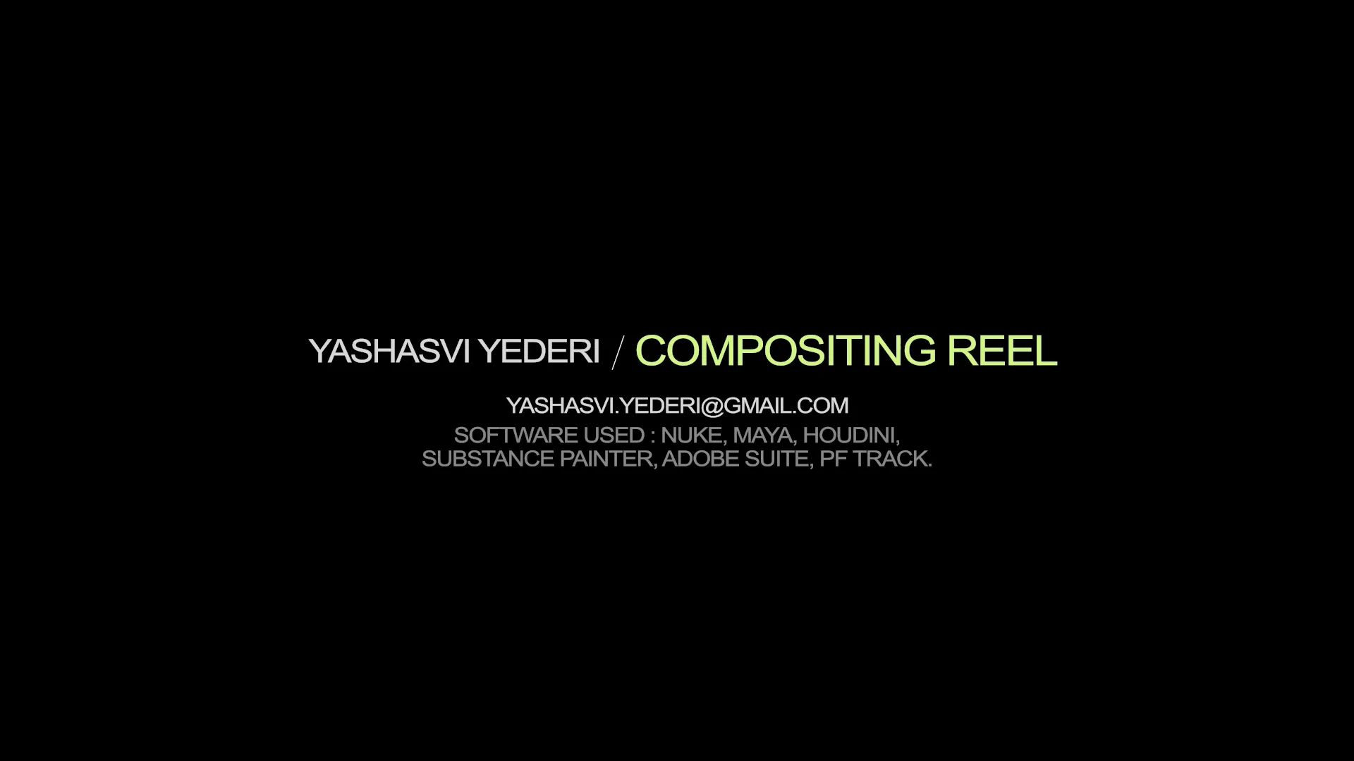Compositing Reel