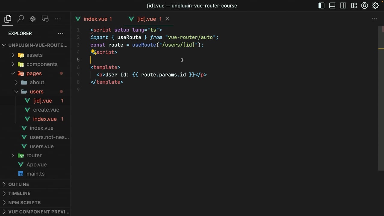 Named Routes and Views with File-Based Routing - A Vue.js Lesson... Named Routes and Views with File-Based Routing - A Vue.js Lesson...