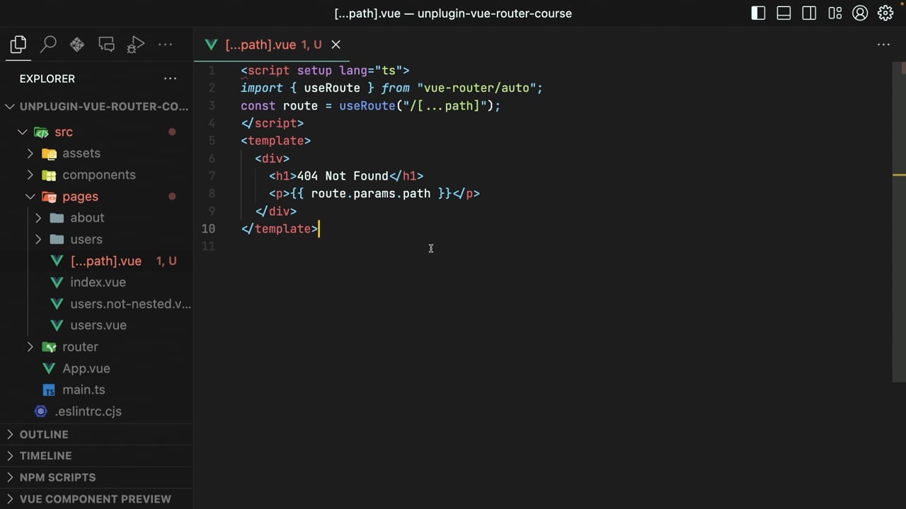 Catch all Routes with File-Based Routing - A Vue.js Lesson From... Catch all Routes with File-Based Routing - A Vue.js Lesson From...