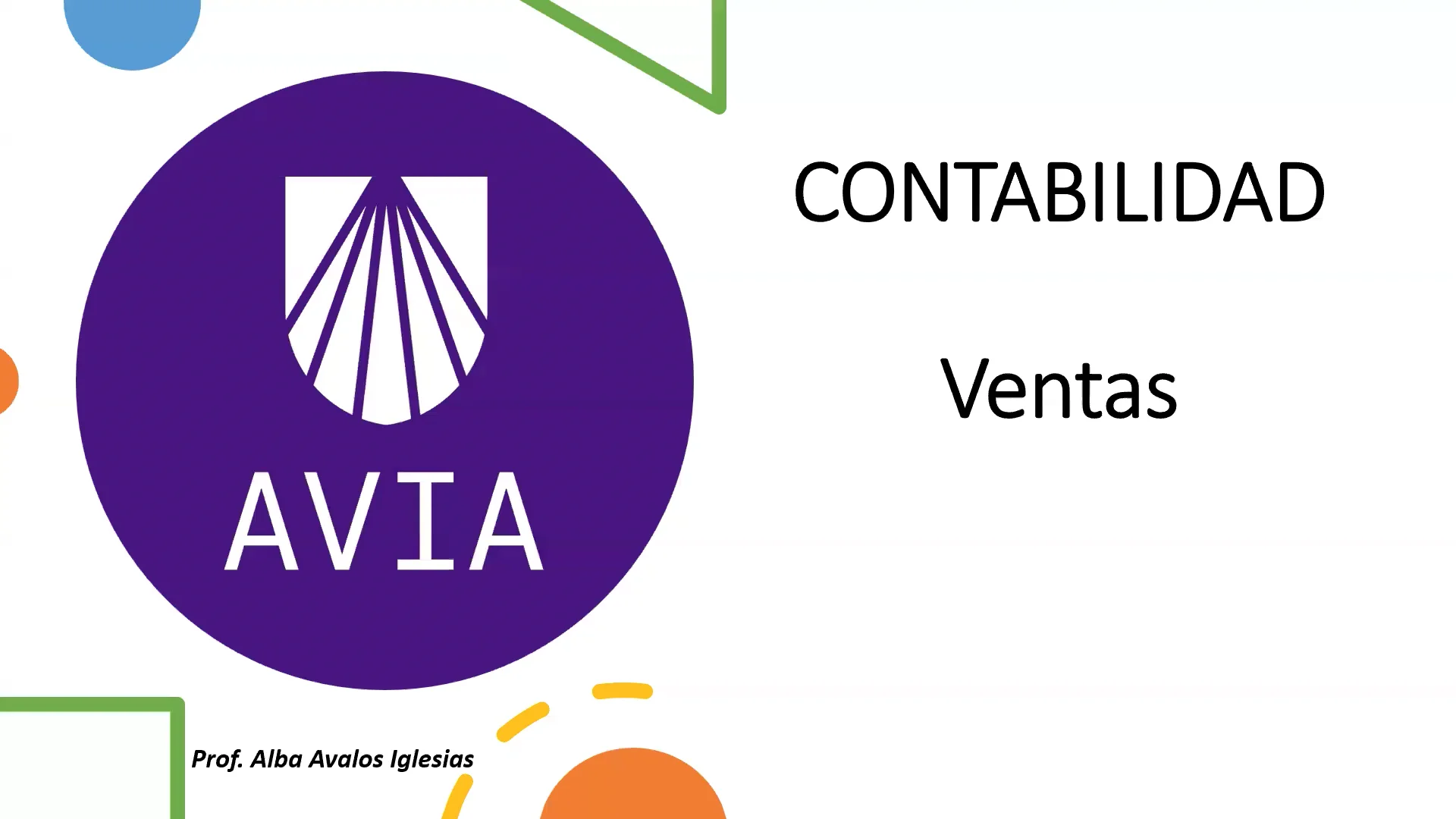 Clase - Unidad 6 - (Video 01 de 01) - Contabilidad I