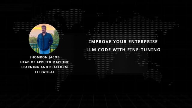 Improve Your Enterprise LLM Code With Fine-Tuning with Shomron Jacob at AIE 2024 - Techstrong TV