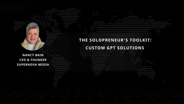 The Solopreneur's Toolkit: Custom GPT Solutions with Nancy Bain at AIE ... The Solopreneur's Toolkit: Custom GPT Solutions with Nancy Bain at AIE ...