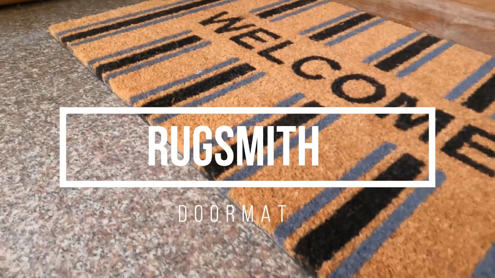 RugSmith Natural Machine Tufted Coir Doormat, 18" x 30", 18" x 30 ...