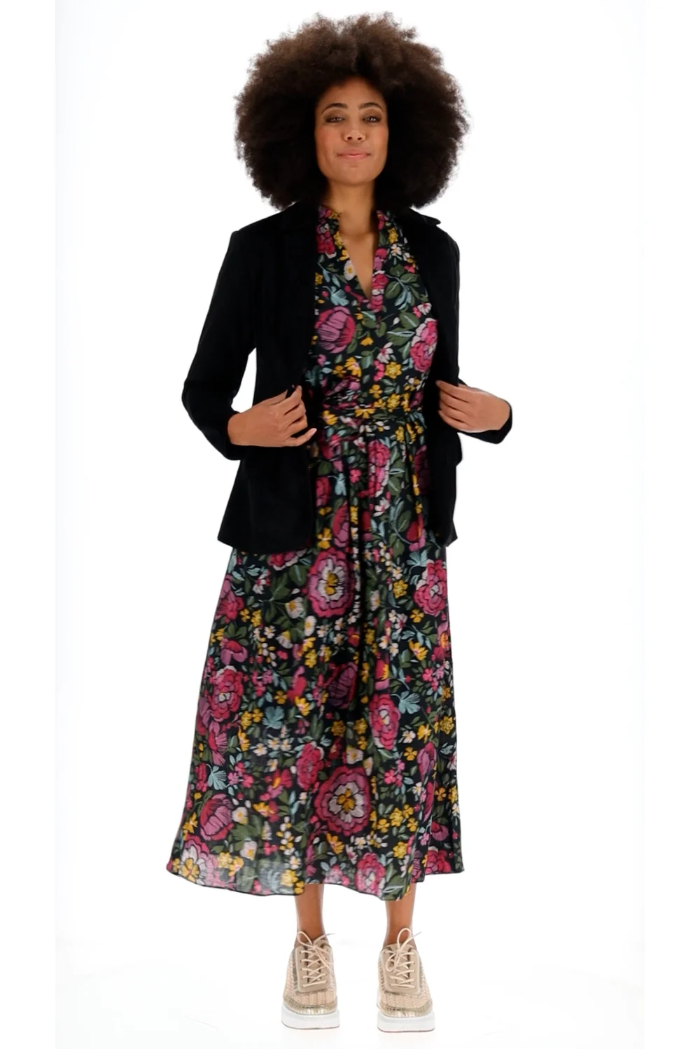 AZINI CHORD BLAZER BLACK - CH169_1